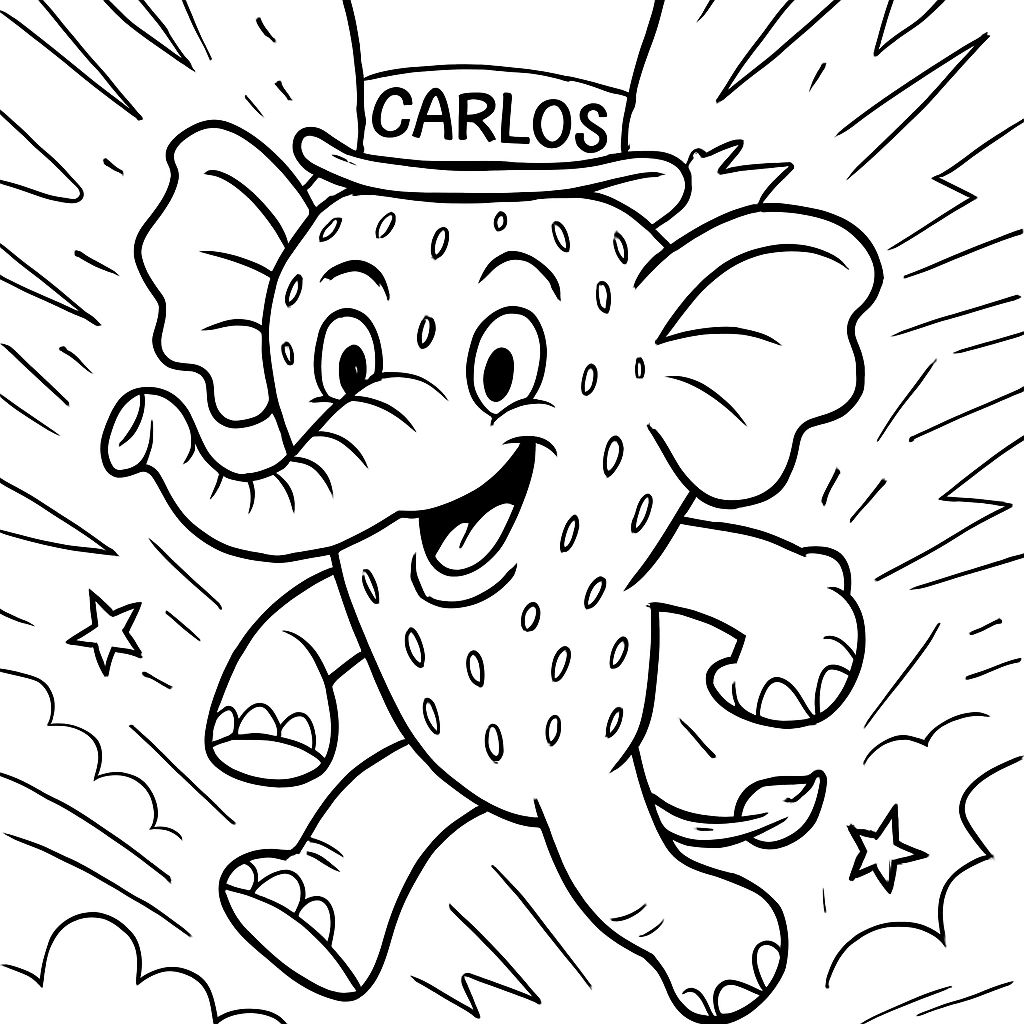 'carlos' Coloring Pages | bubbely