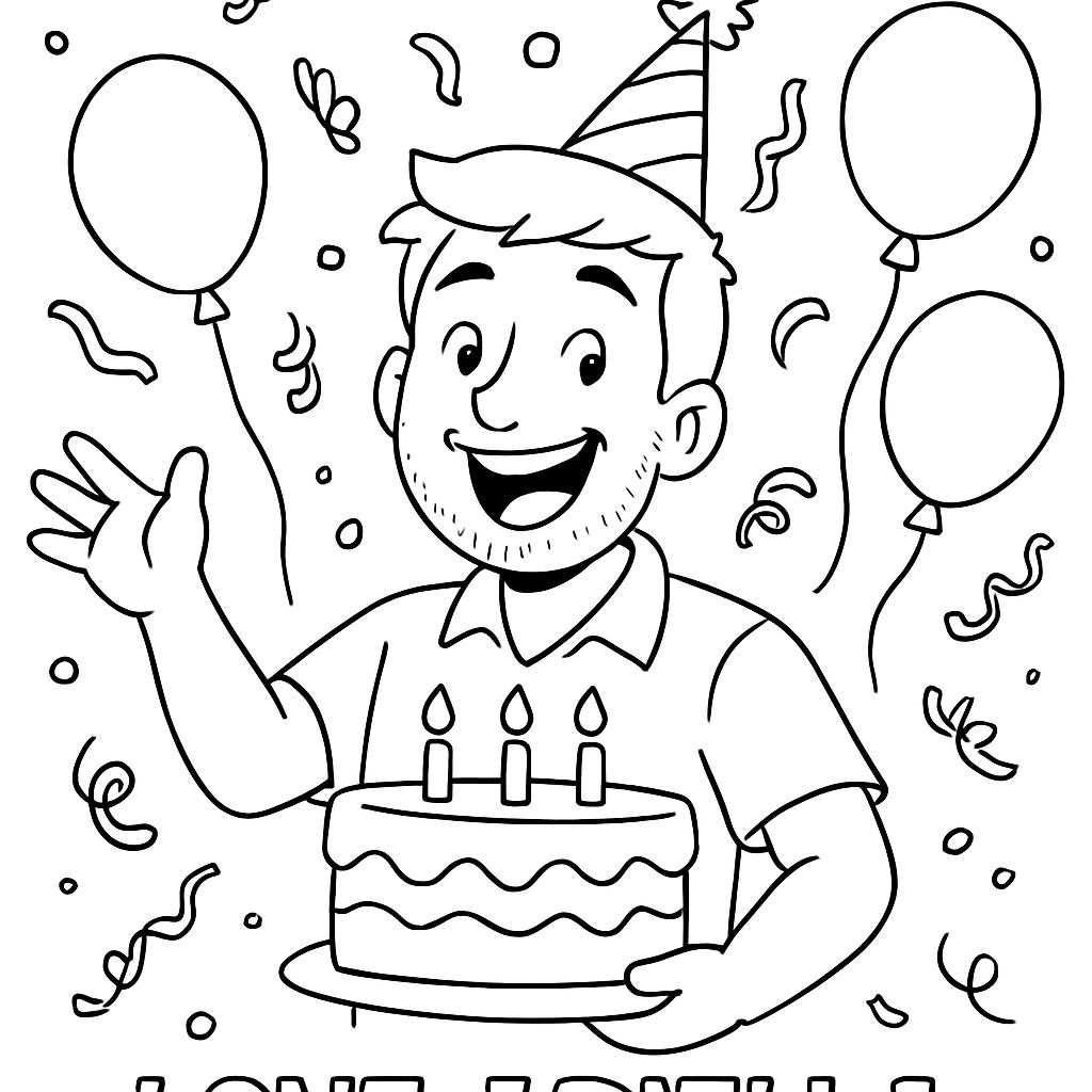30th Birthday Coloring Pages Free Stitch Birthday Coloring Page