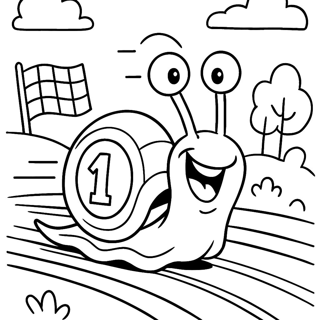 Turbo Snail Coloring Pages Printable [2025]