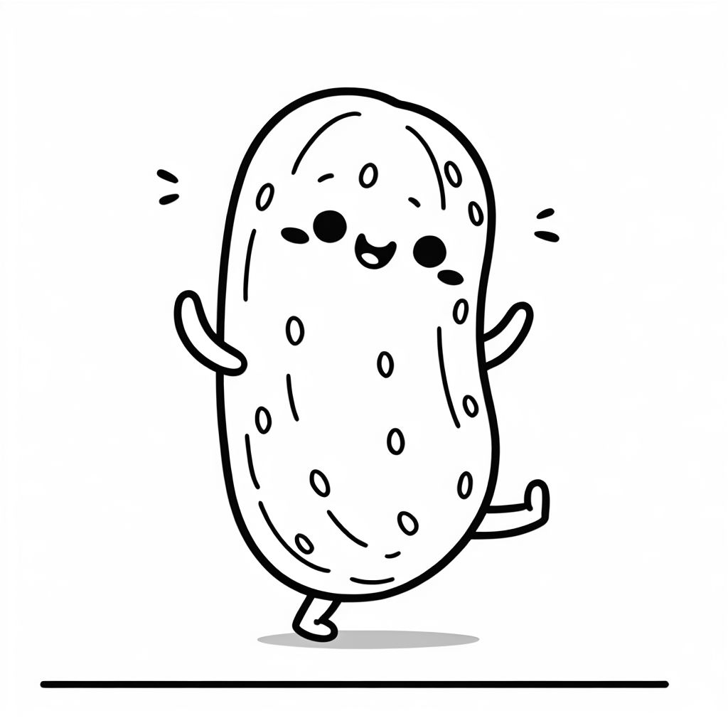 'Pickle' Coloring Pages | bubbely