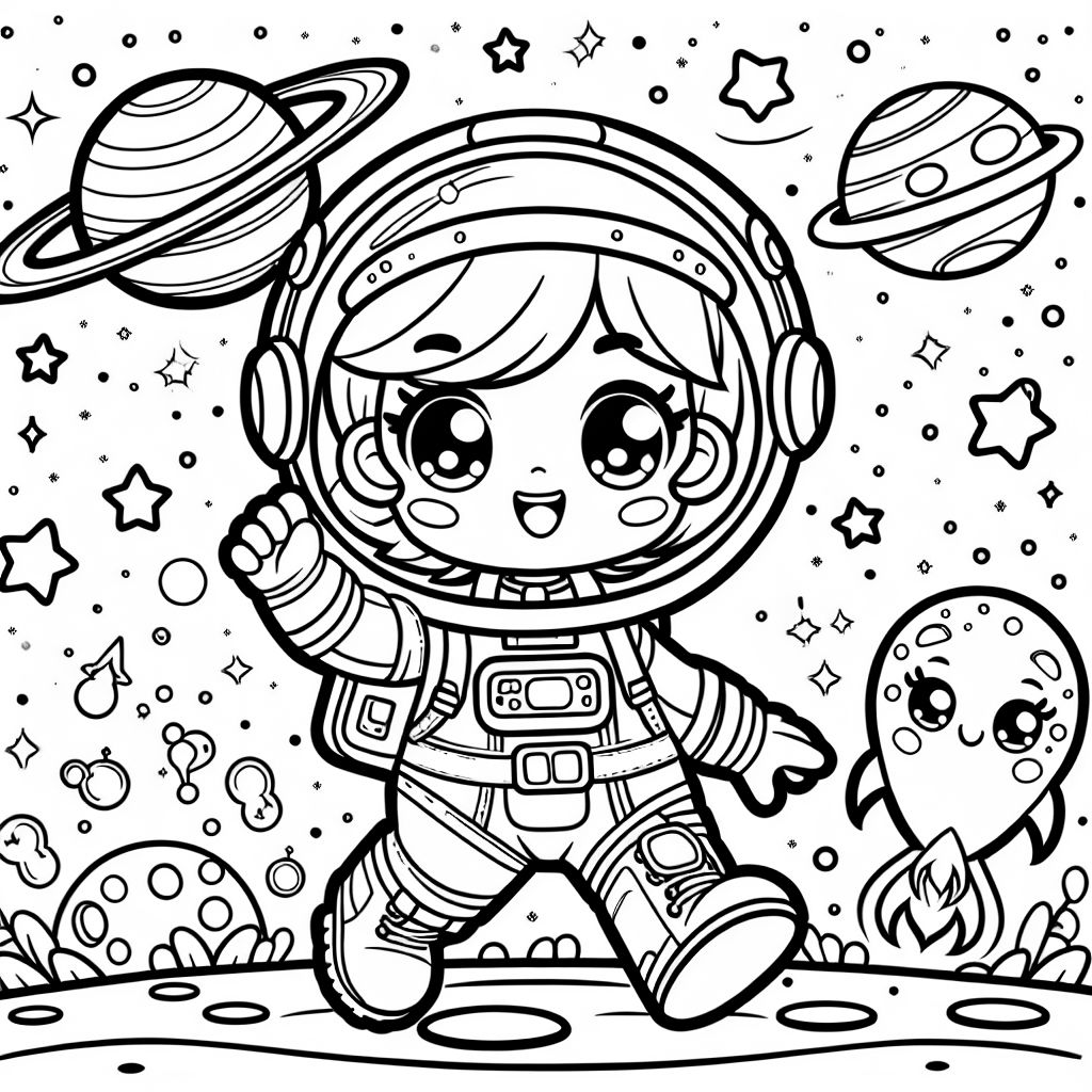 'Astro' Coloring Pages | bubbely
