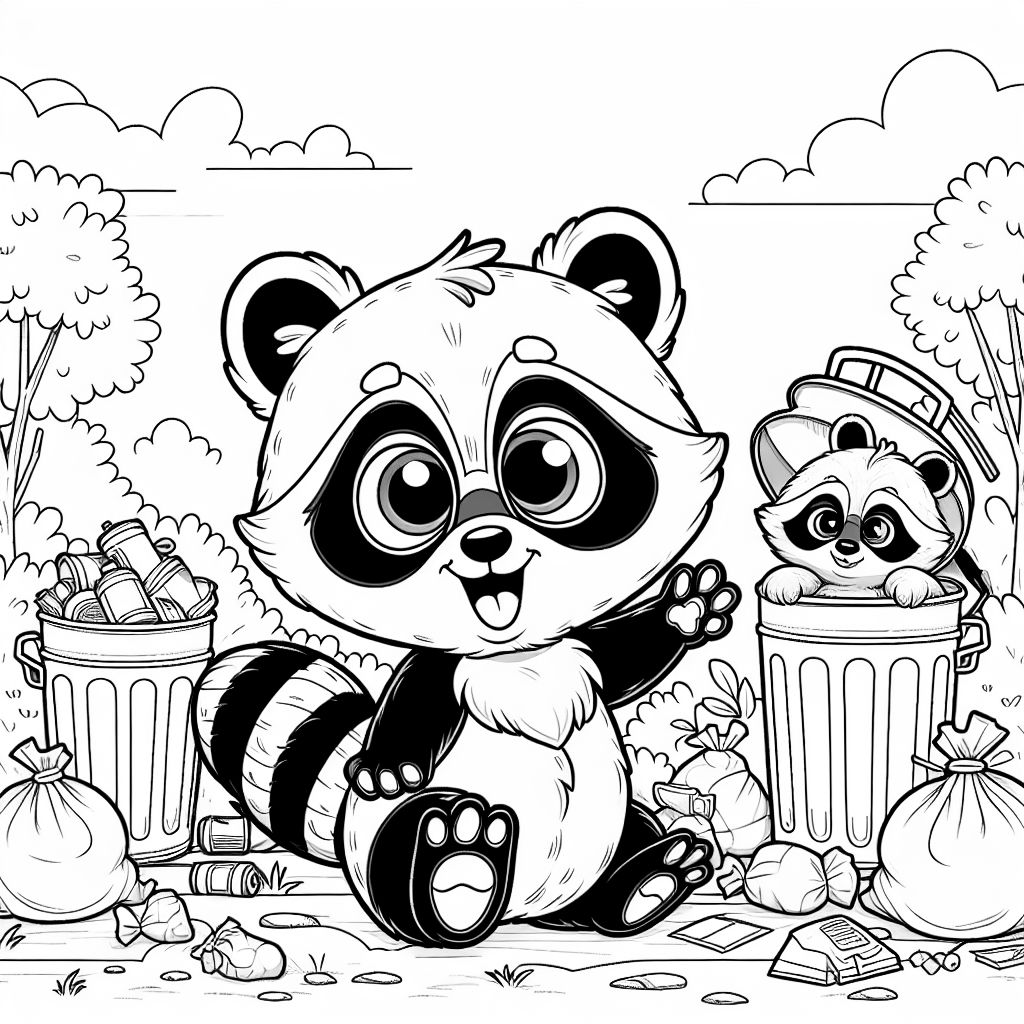 Trash Panda Coloring Pages [2025]