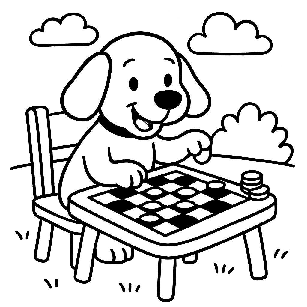 'checkers' Coloring Pages | bubbely