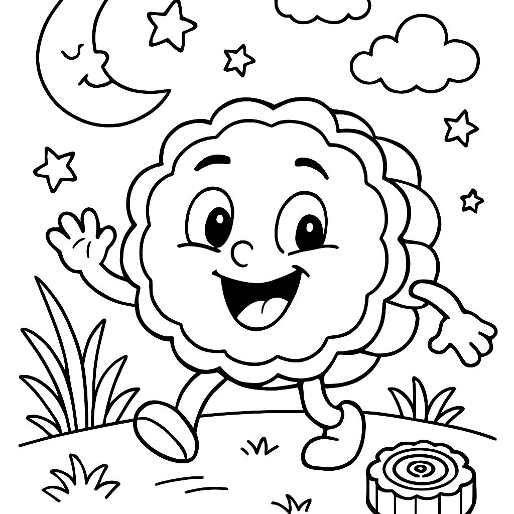 Chinese Moon Festival Coloring Page [2025]