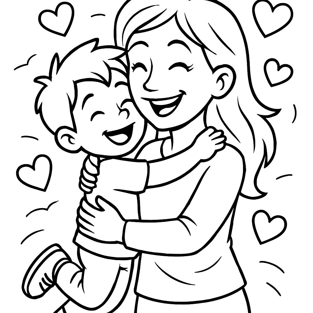 Dibujos para colorear gratis del Día de la Madre | Imprimibles ...