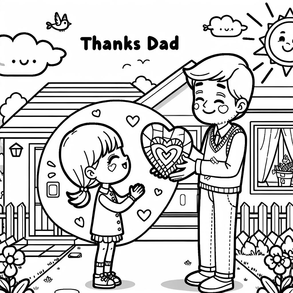 Free Father’s Day Coloring Pages for Kids | Creative Printables for ...