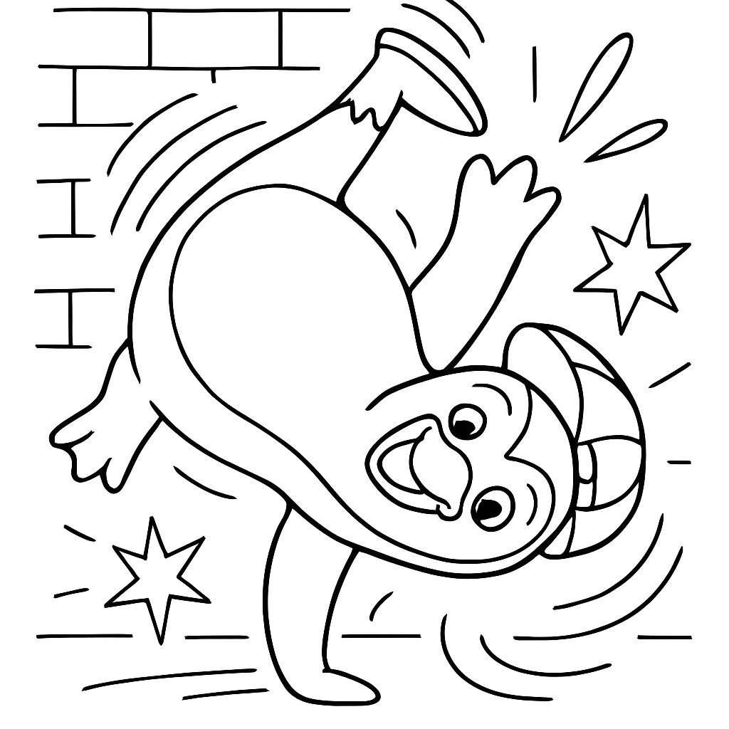 'breakdance' Coloring Pages | bubbely