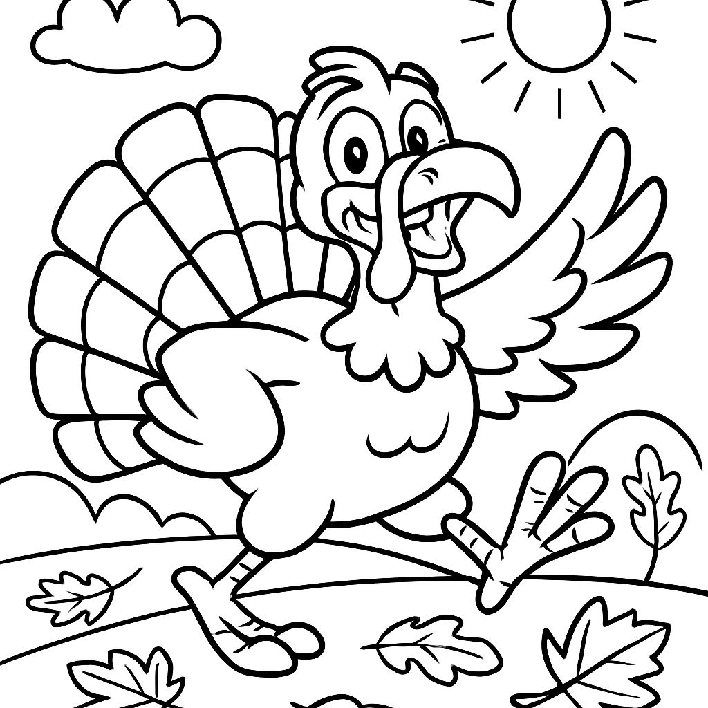 Silly Turkey Coloring Pages [2025]