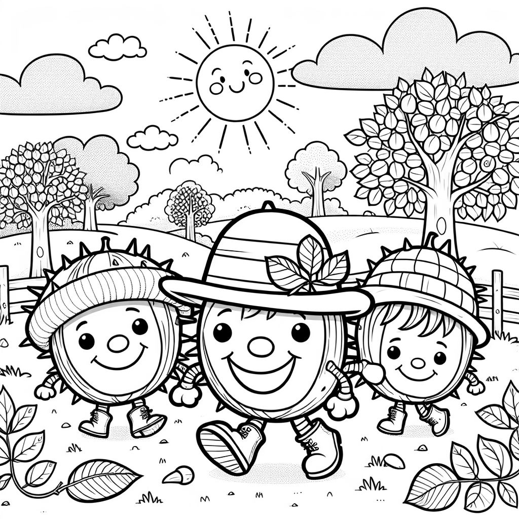 'A chestnut man is a creative figure made from chestnuts and other ...