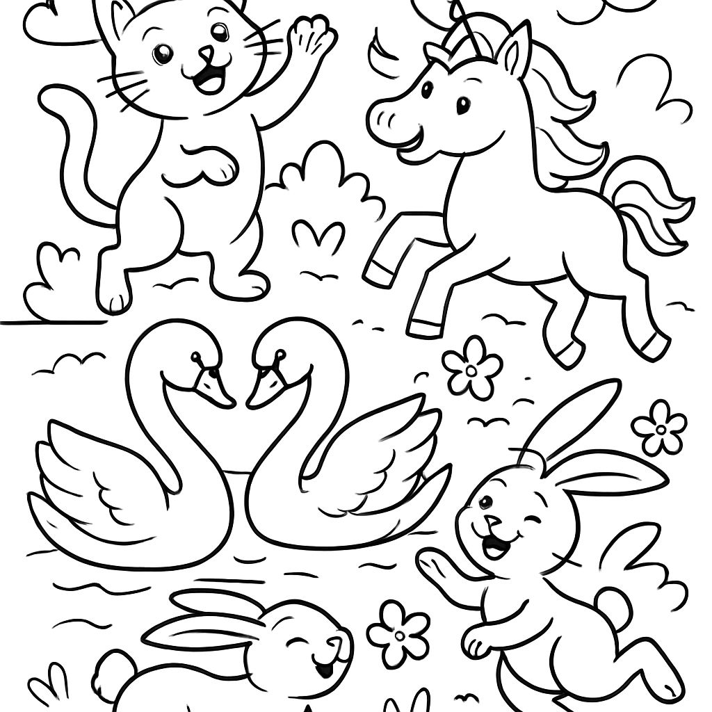 Cute Spring Animals Coloring Pages [2025]
