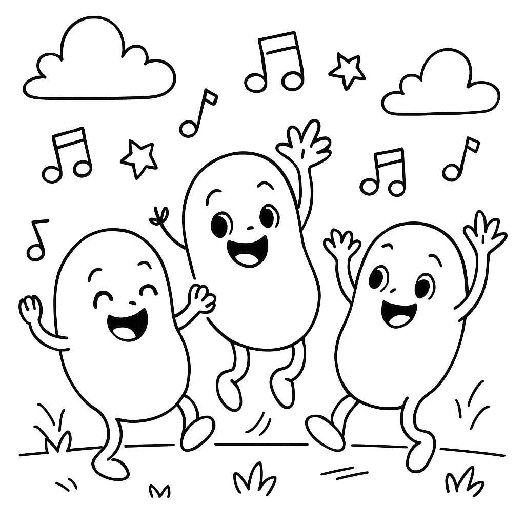 Bean Coloring Sheet [2025]