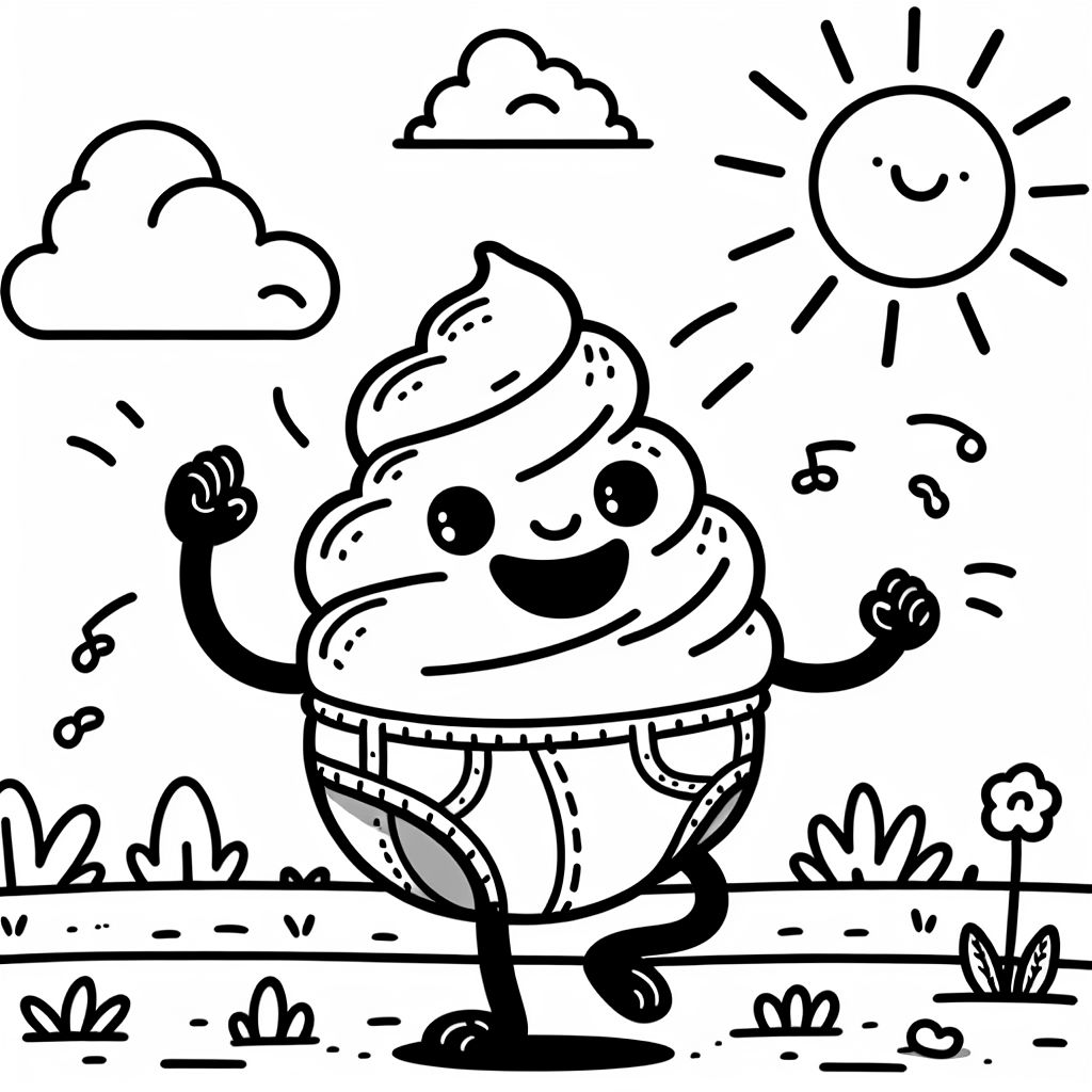 'poop' Coloring Pages | bubbely