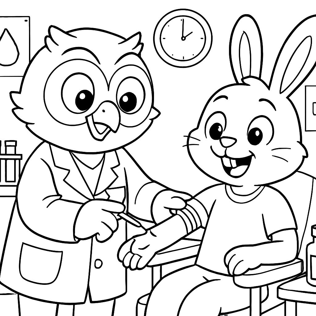 'phlebotomist' Coloring Pages | bubbely