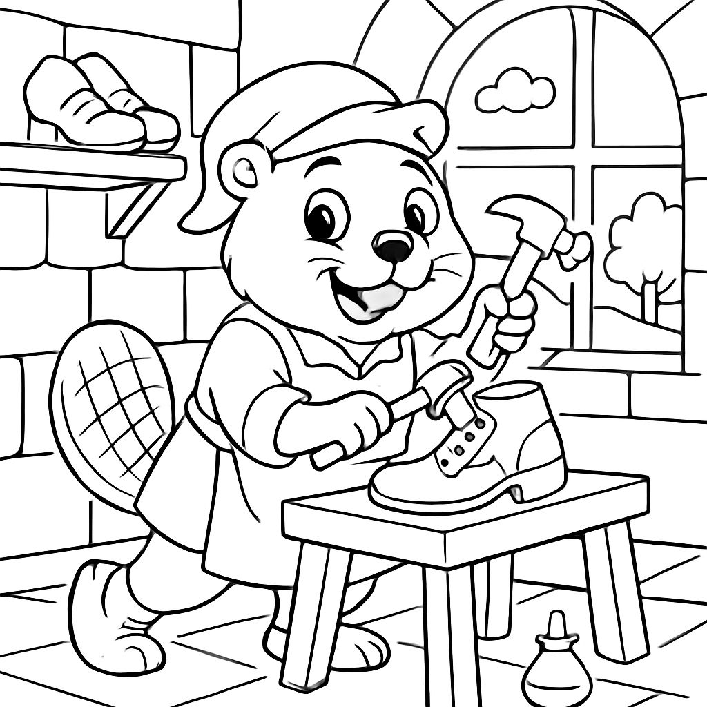 Shoemaker Coloring Page [2025]