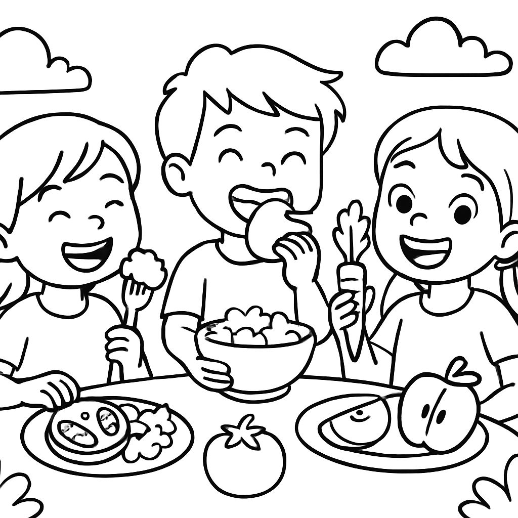 Healthy Eating Coloring Pages For Preschool [2025]