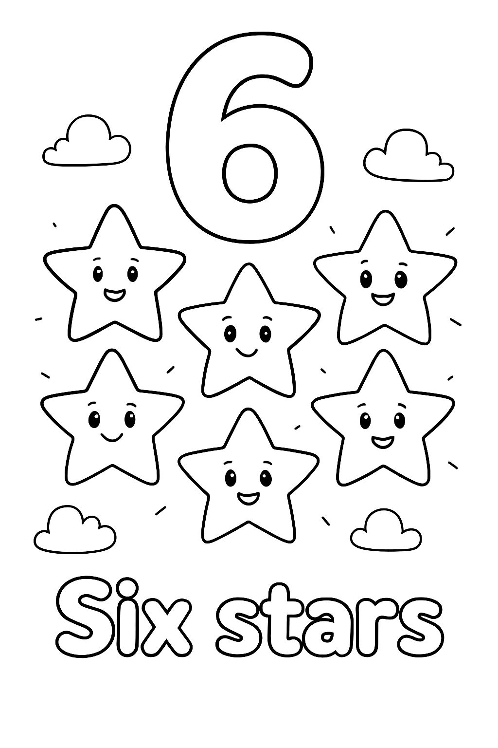 Bubble Letter Six