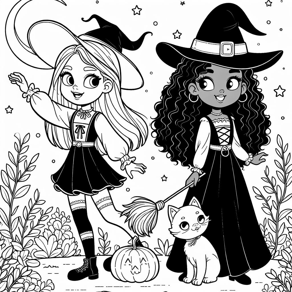 'black cats' Coloring Pages | bubbely