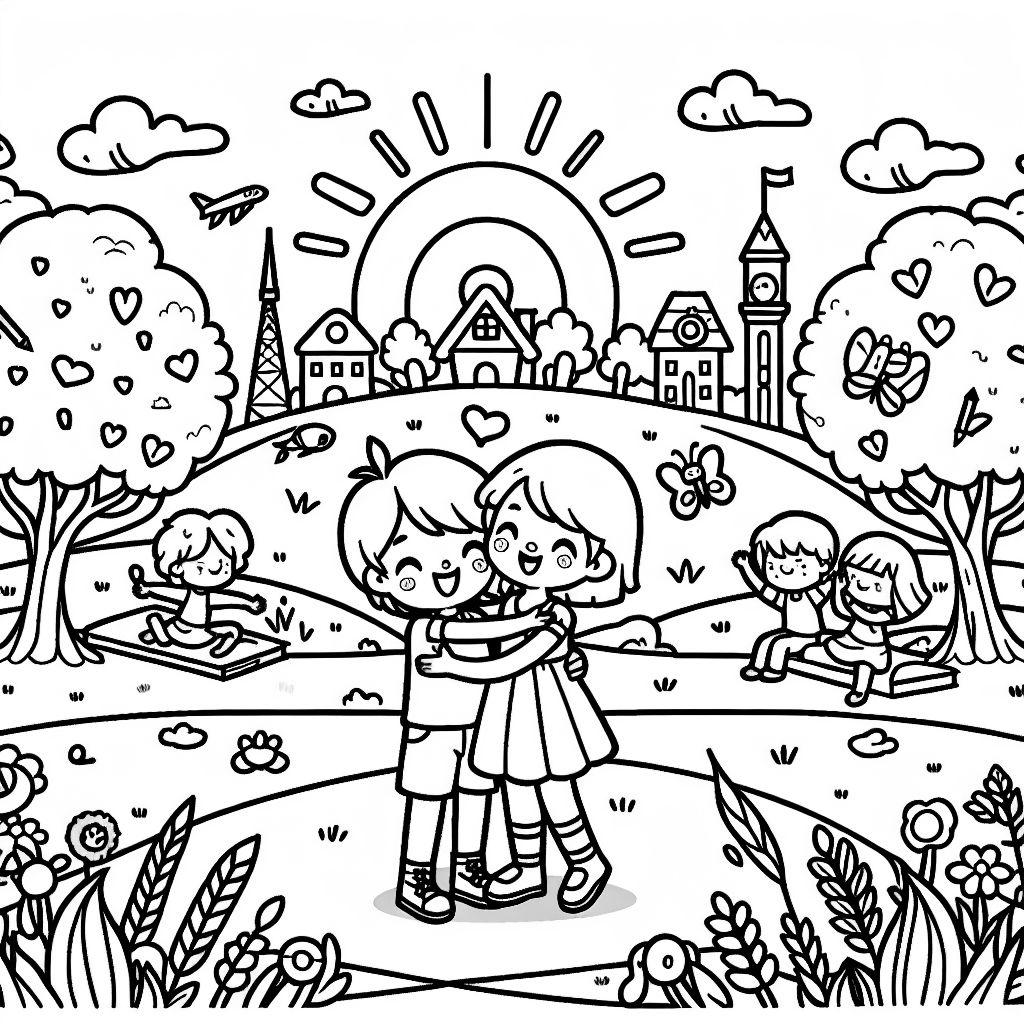 'Where have all the children gone' Coloring Page | bubbely