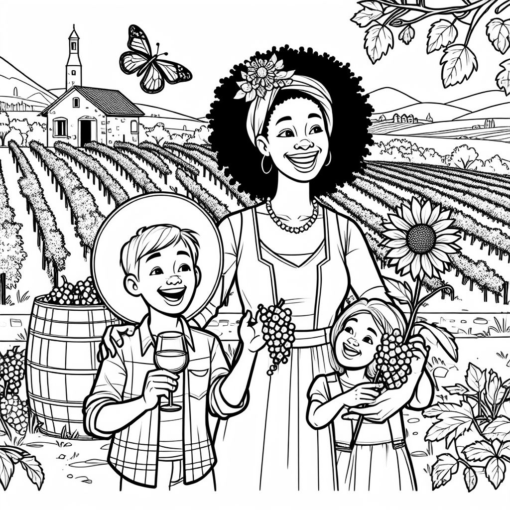 Winery Coloring Page [2025]