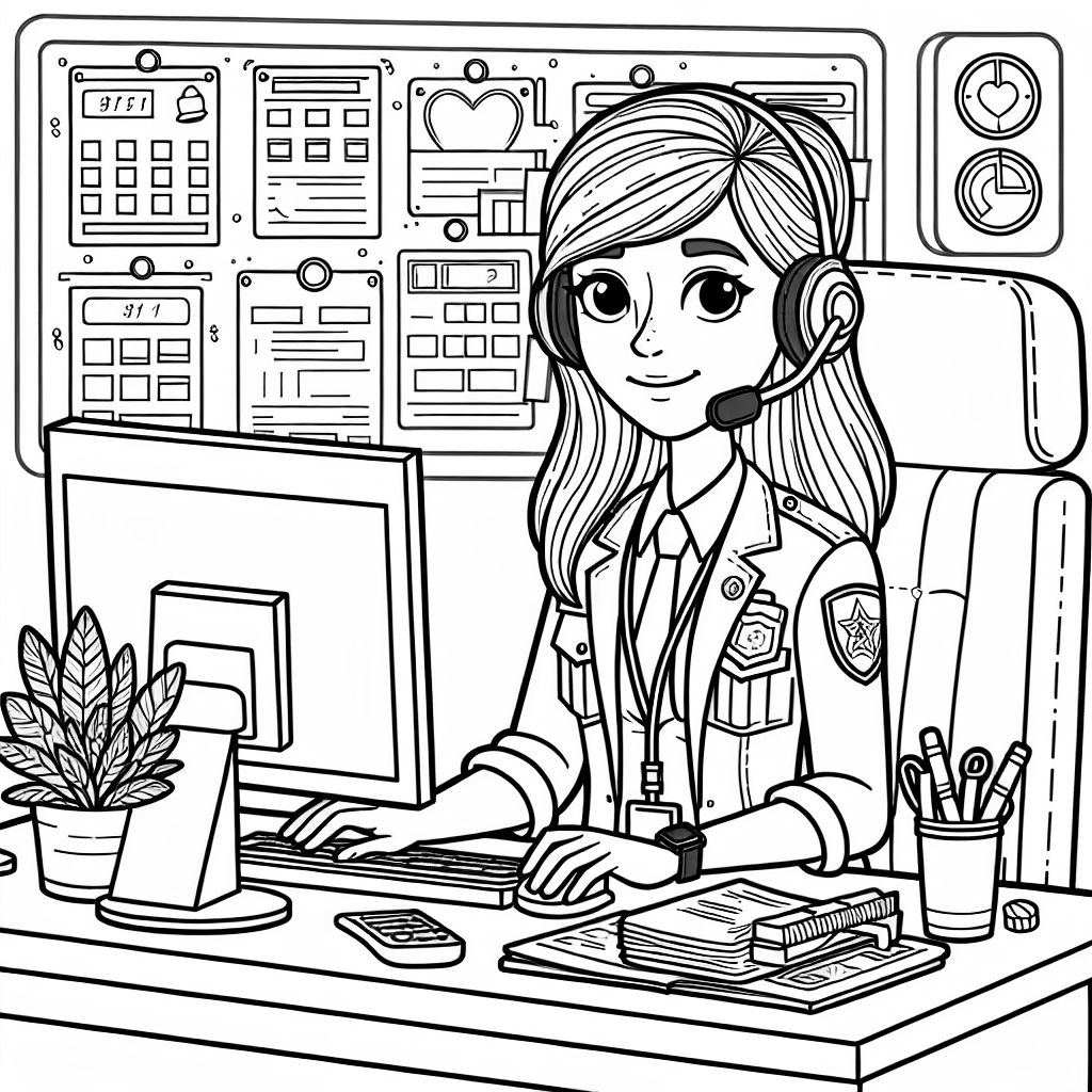 'desk' Coloring Pages | bubbely